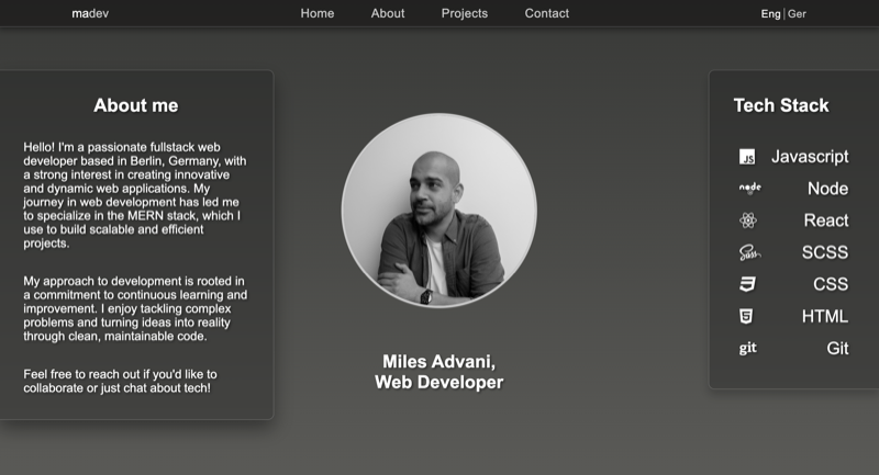 Portfolio: Miles Advani